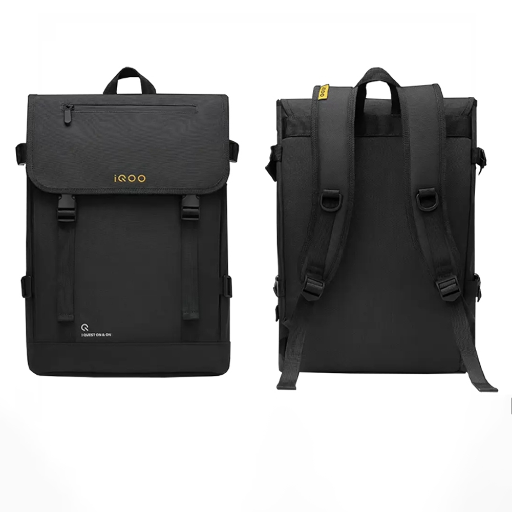 کیف لپ تاپ مدل IQOO Backpack iquest on & on black - فروشگاه آیمی‌لند